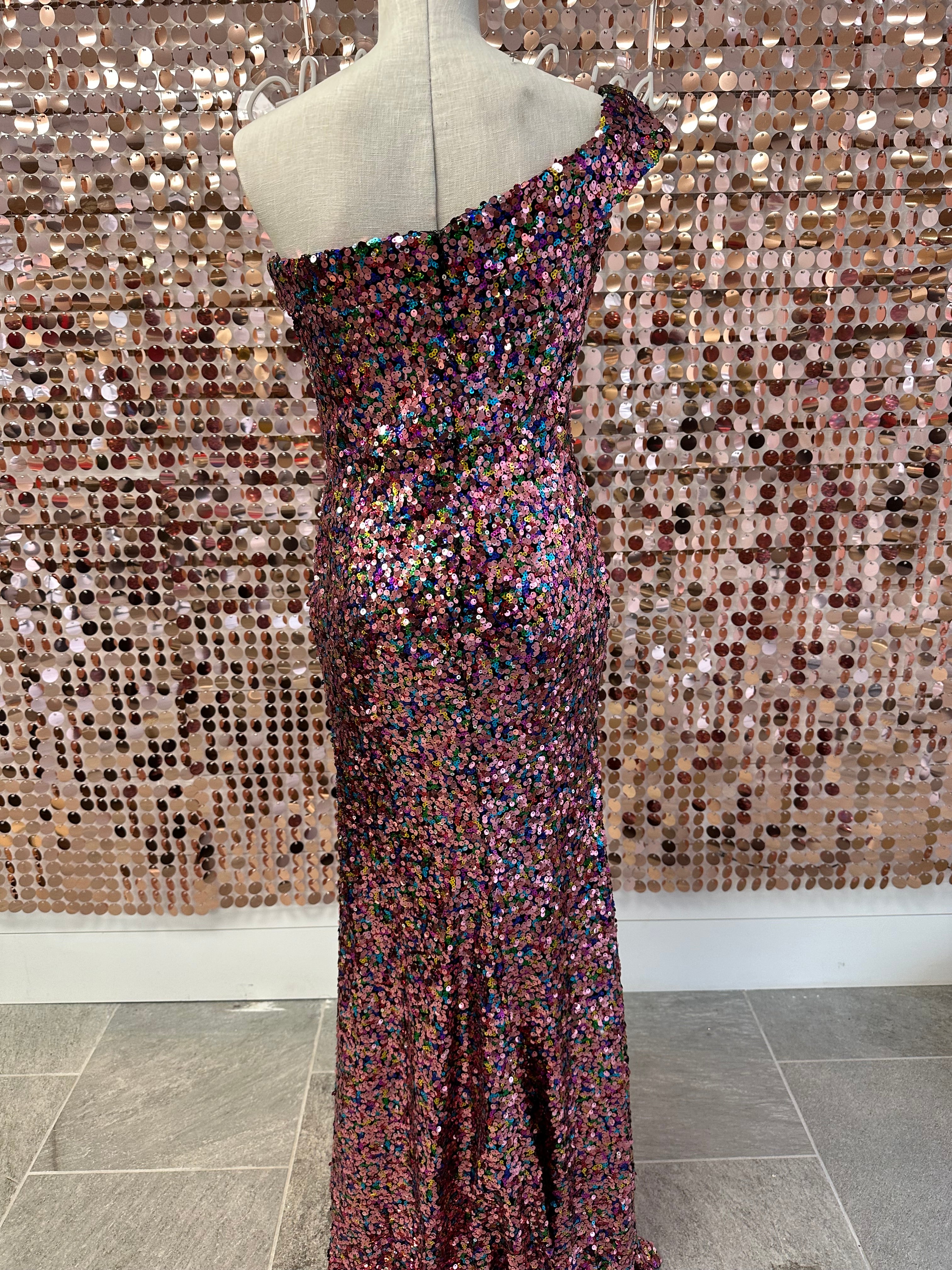 Multi Color Sequin Prom Dress 9180 – Styles By Erica